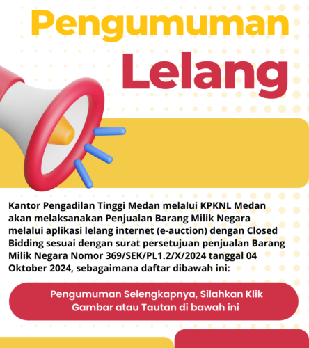 Lelang Barang dan Jasa | Pengadilan Tinggi Medan